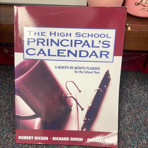 Other | The High School Principals Calendar Red And White Planner ...